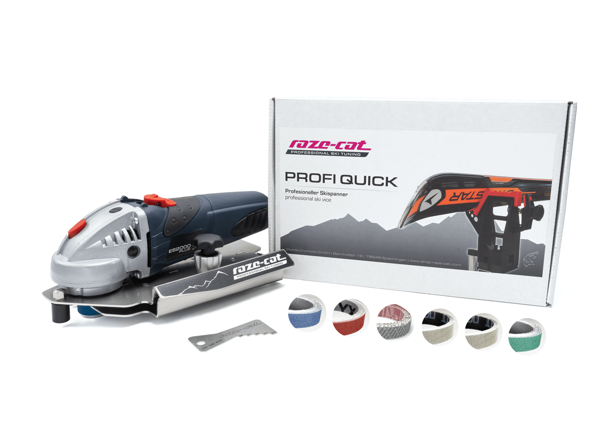 Electric ski edge grinder ES 2000PLUS | Professional set advanced