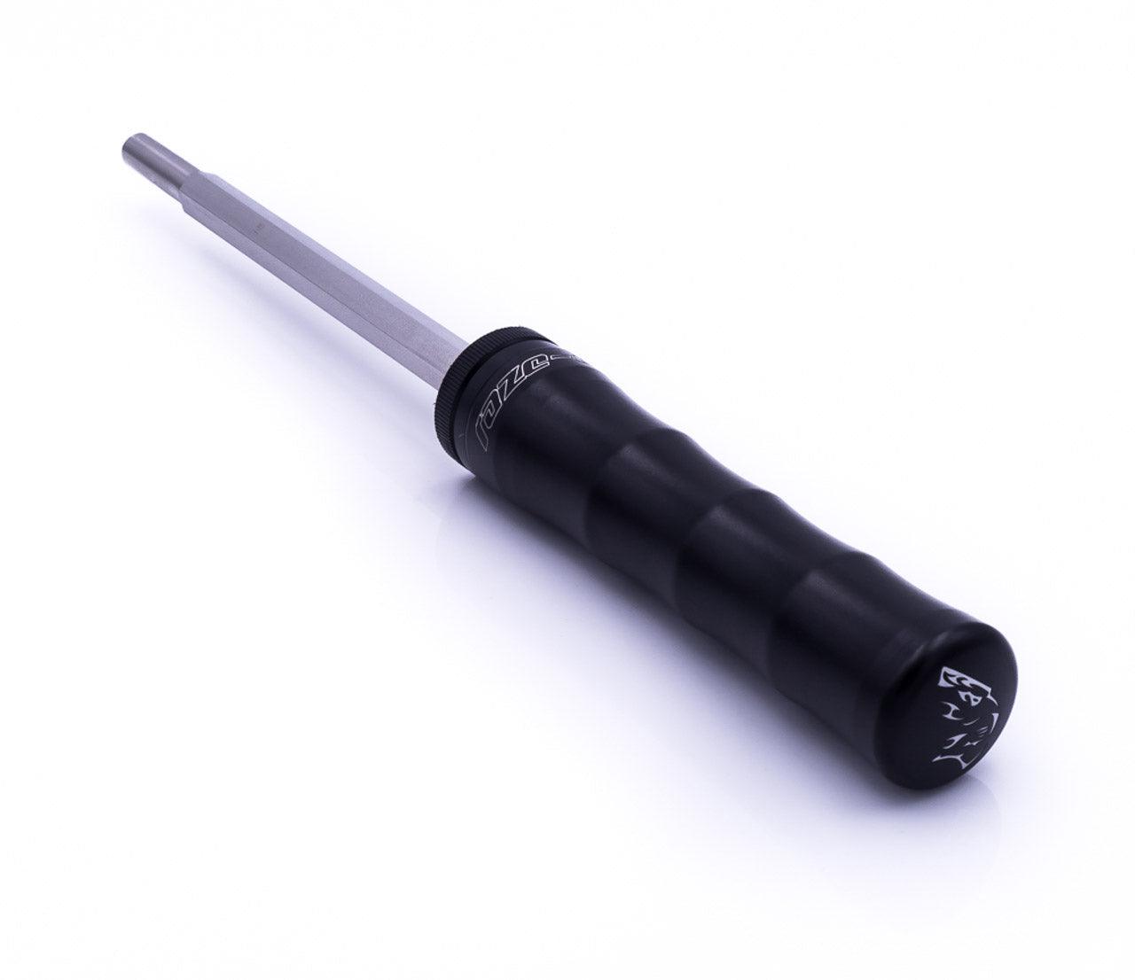 Rotor brush axle with handle | Quick change system | raze-cat